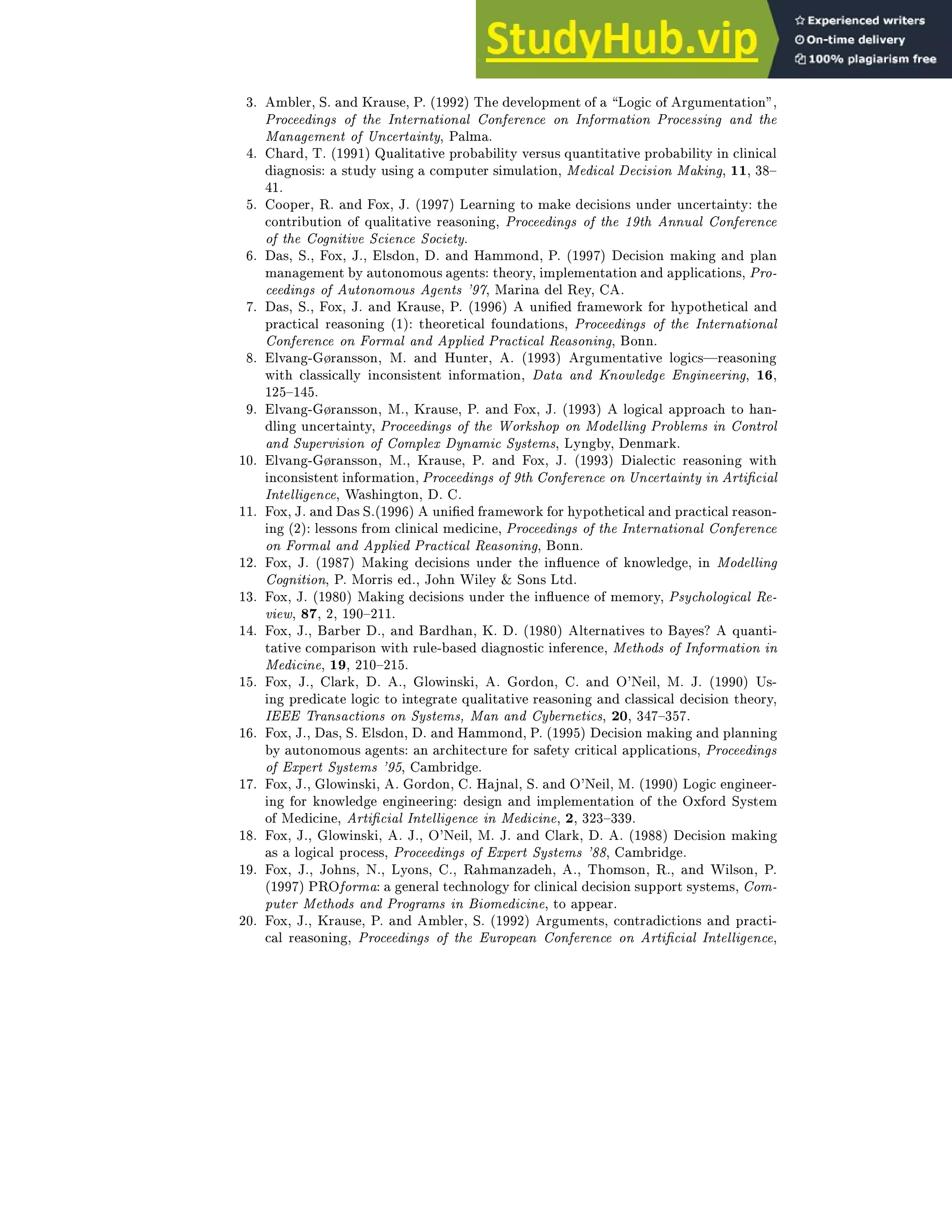 Argumentation And Decision Making Pdf