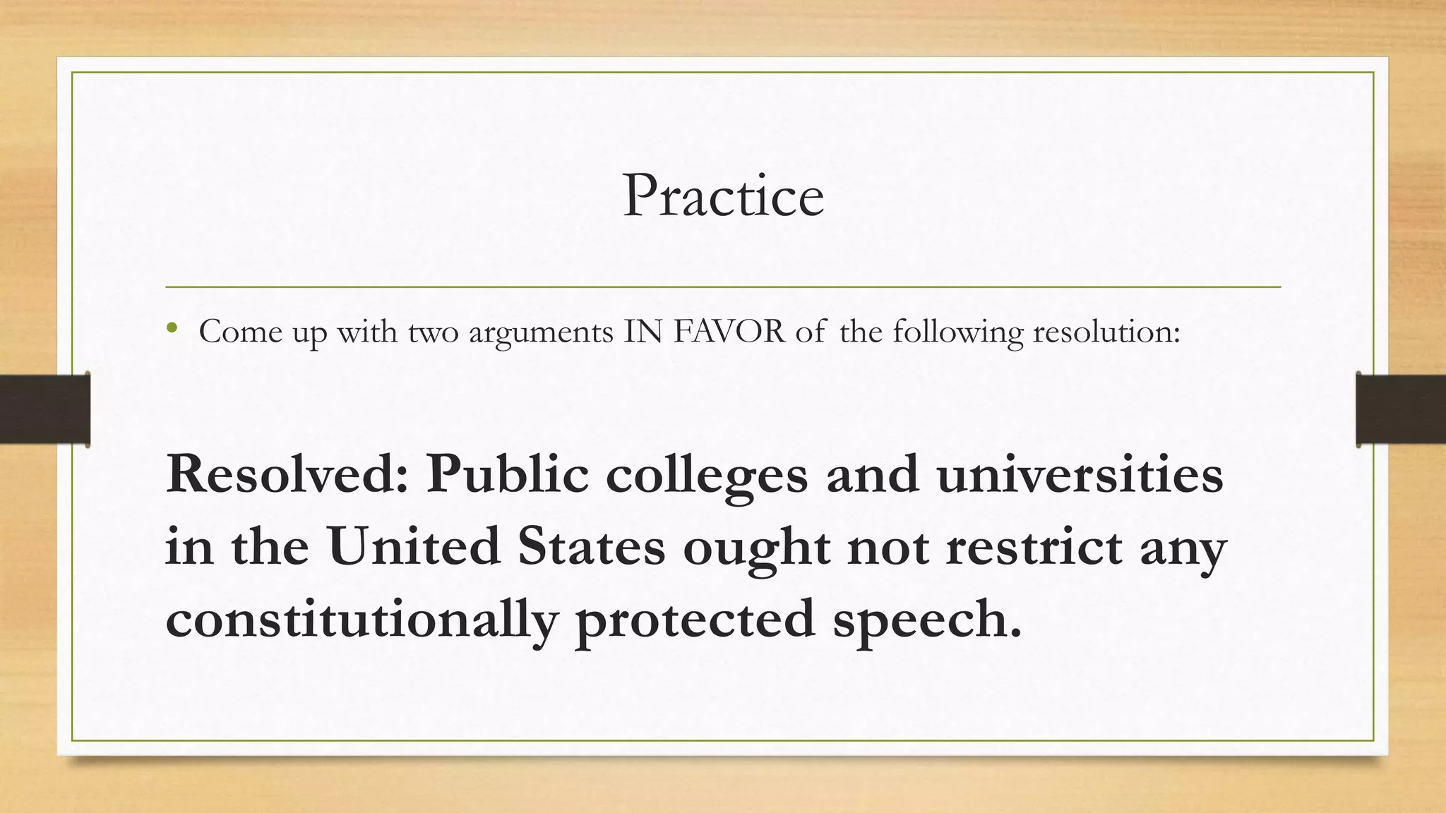 Argumentation and refutation | PPTX