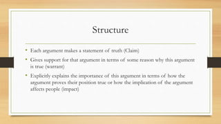 Argumentation and refutation | PPTX