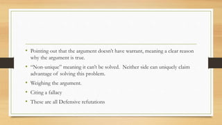 Argumentation and refutation | PPTX