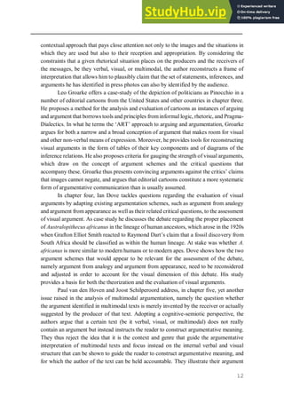 Argumentation And Rhetoric In Visual And Multimodal Communication | PDF