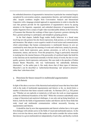 Argumentation And Rhetoric In Visual And Multimodal Communication | PDF
