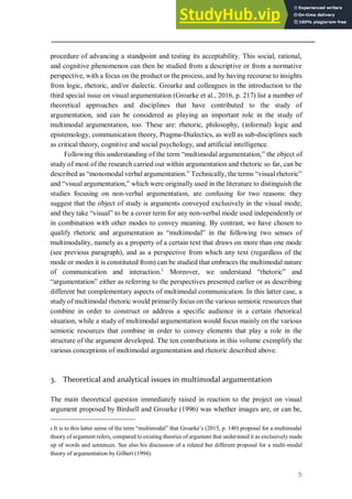 Argumentation And Rhetoric In Visual And Multimodal Communication | PDF