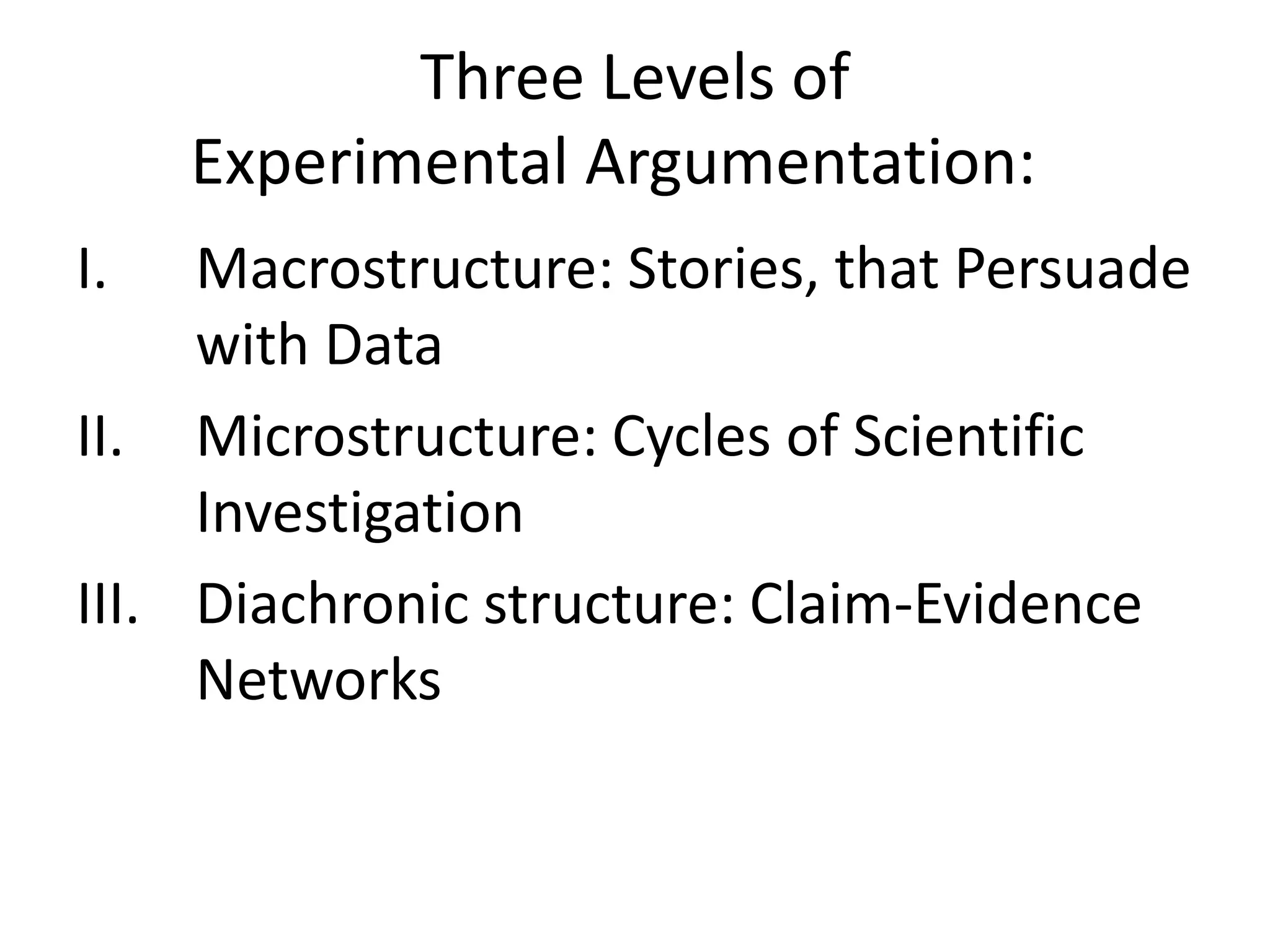 Argumentation in biology papers | PPT