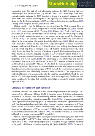 Argumentation, critical thinking, nature of science and socioscientific ...