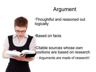 How to Write an Argument | PPT
