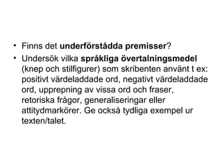 Argumentationsanalys | PPT