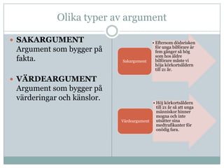 Argumentationsteknik | PPT