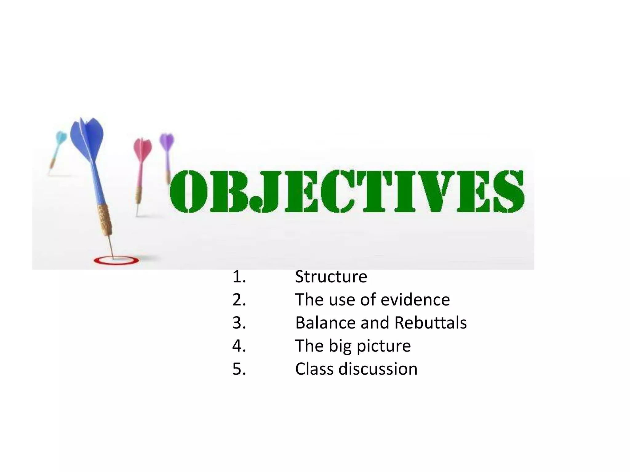 Argumentation Structure Ppt