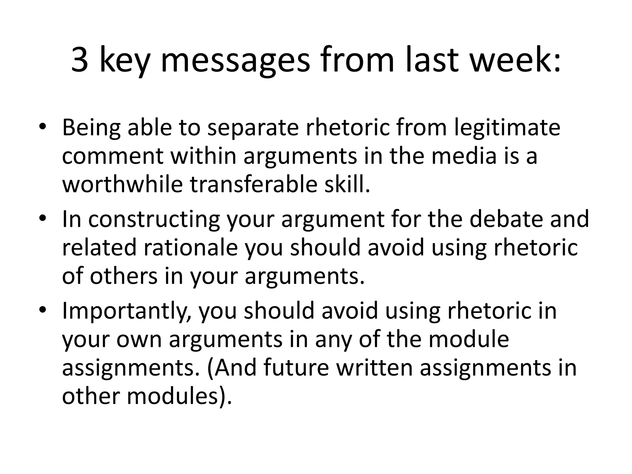Argumentation Structure Ppt