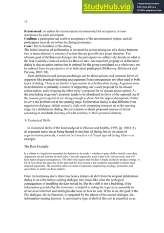 Argumentation Theory A Very Short Introduction | PDF