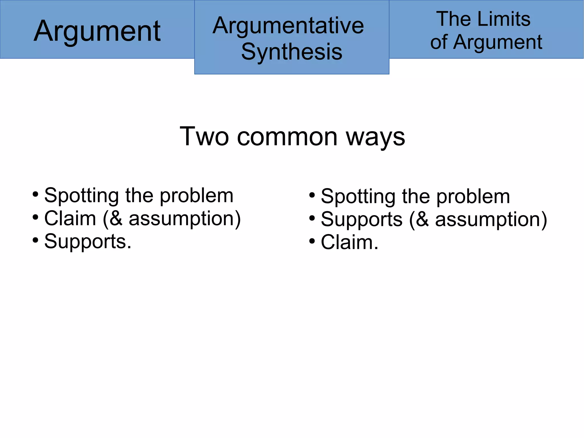 Argumentative Synthesis | PPT