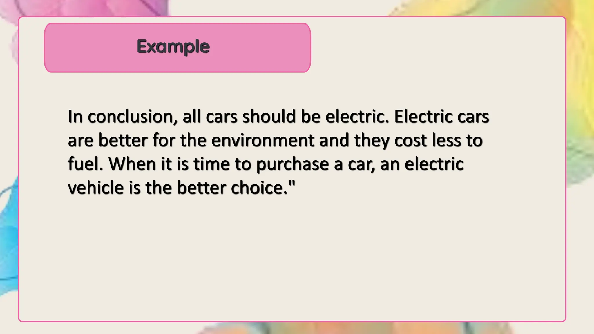 USE ARGUMENTATIVE WRITING TECHNIQUES. pptx | PPTX