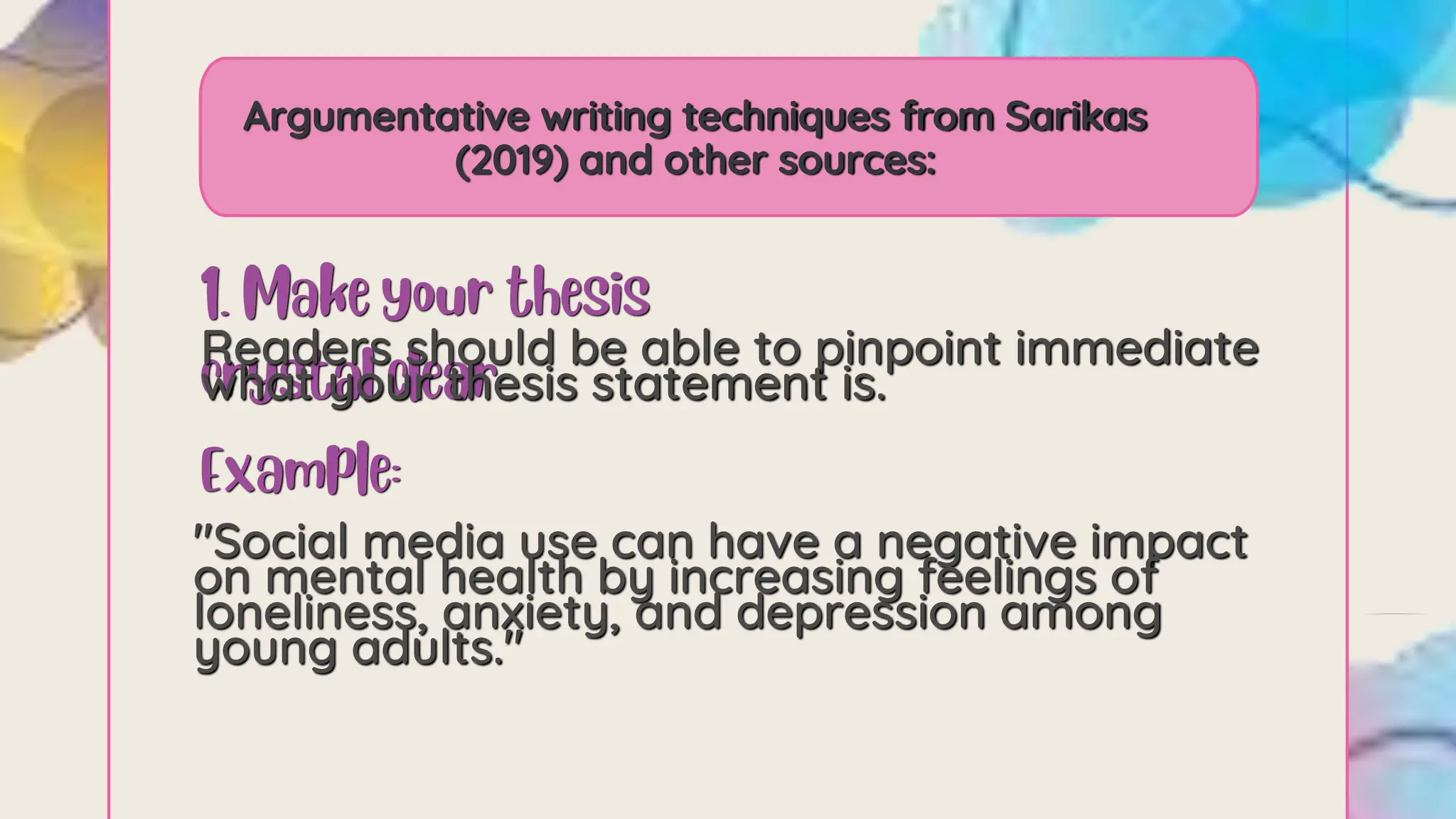 USE ARGUMENTATIVE WRITING TECHNIQUES. pptx | PPT USE ARGUMENTATIVE WRITING TECHNIQUES. pptx | PPT