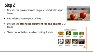 GMO argumentative essay - a letter | PPT