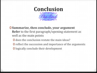 Argumentative essay | PPTX | Educational Assessment | Education