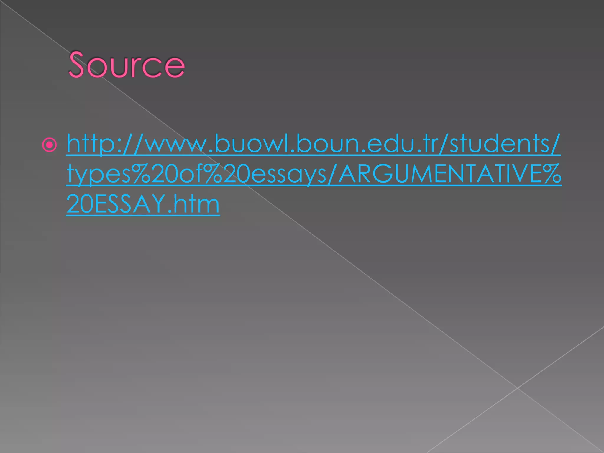 Argumentative essay | PPT