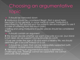 Argumentative essay | PPTX