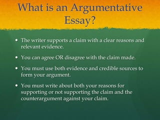 Argumentative essay | PPTX