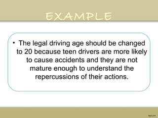 Argumentative essay | PPT