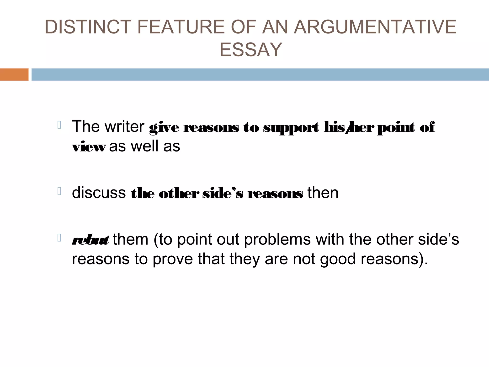 Argumentative Essay | PPT
