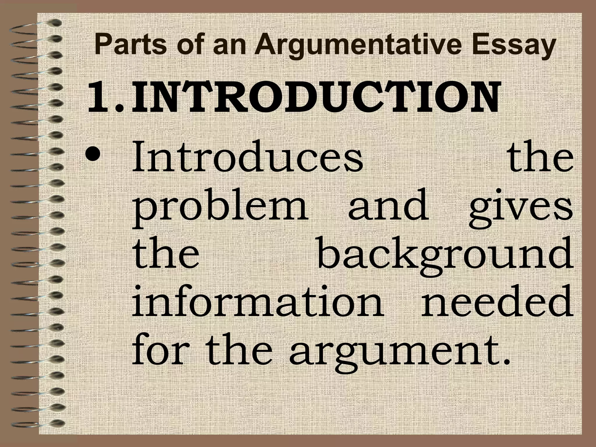 Argumentative Essay | PPT