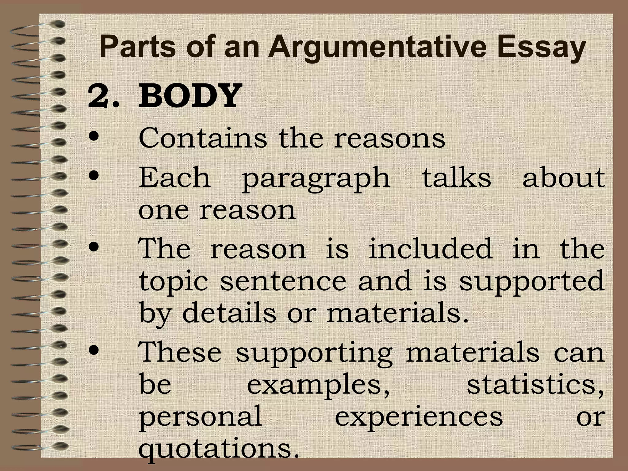 Argumentative Essay | PPT