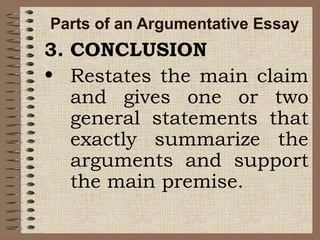 Argumentative Essay | PPT