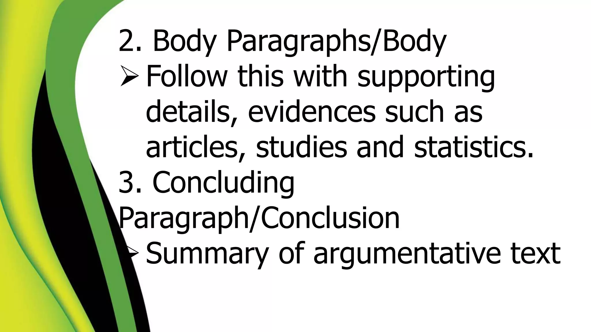 Argumentative essay | PPTX