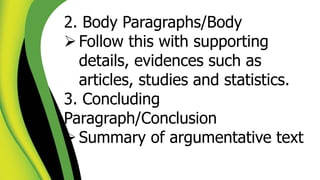 Argumentative essay | PPTX