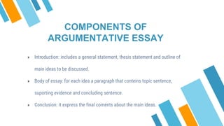 Argumentative essay | PPTX
