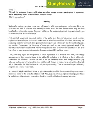 ARGUMENTATIVE ESSAY | PDF