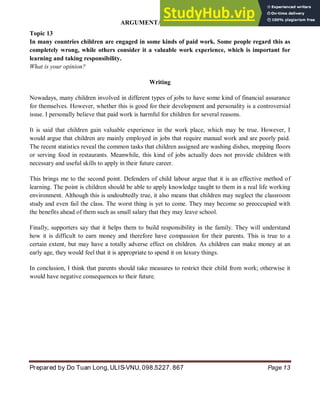 ARGUMENTATIVE ESSAY | PDF