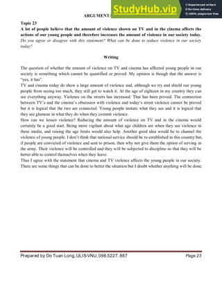 ARGUMENTATIVE ESSAY | PDF