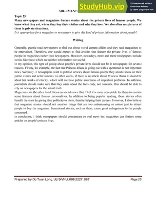 ARGUMENTATIVE ESSAY | PDF