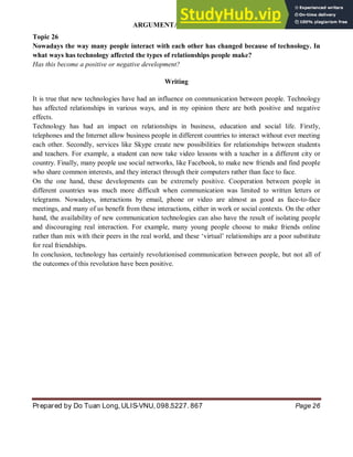 ARGUMENTATIVE ESSAY | PDF