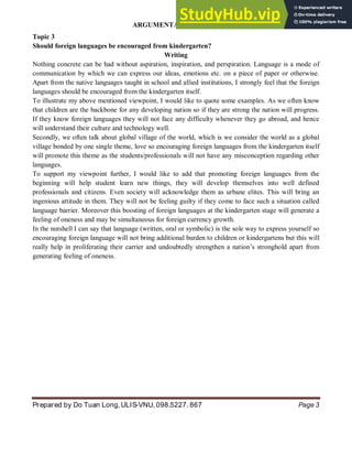 ARGUMENTATIVE ESSAY | PDF