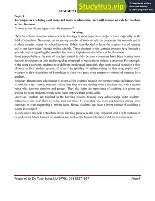 ARGUMENTATIVE ESSAY | PDF