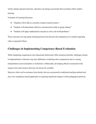 The Importance of Competencies in Learning | PDF