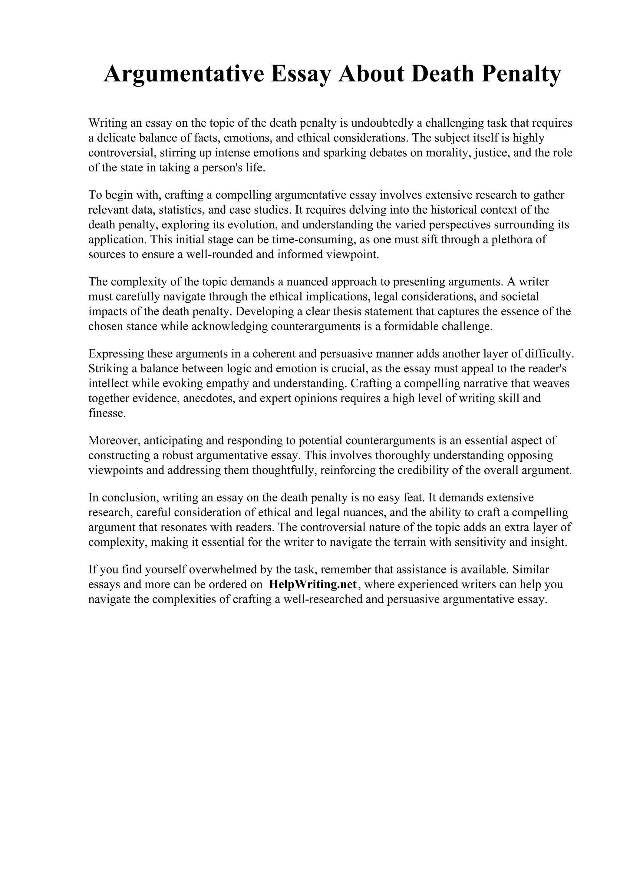 Argumentative Essay About Death Penalty.pdf
