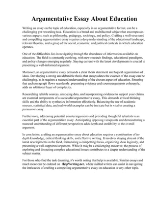Argumentative Essay About Education.pdf