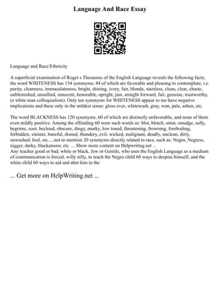 Argumentative Essay Example | PDF