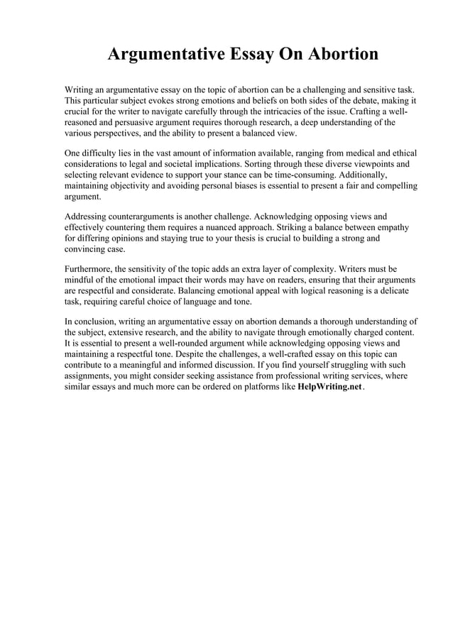 Argumentative Essay On Abortion.pdf
