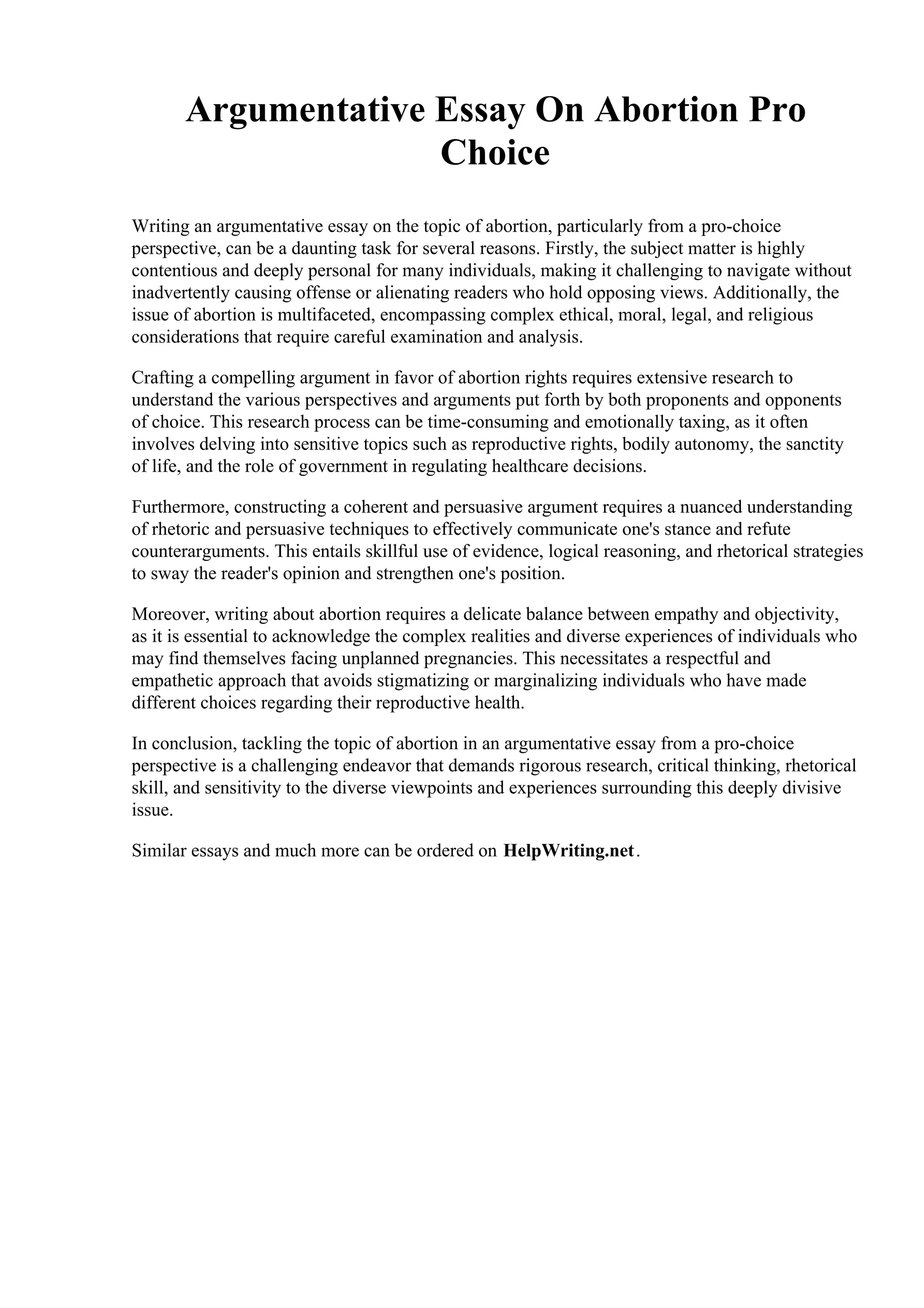 Argumentative Essay On Abortion Pro Choice.pdf