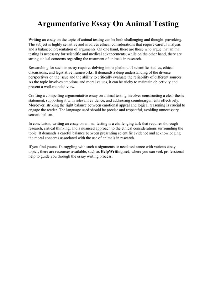 Argumentative Essay On Animal Testing.pdf