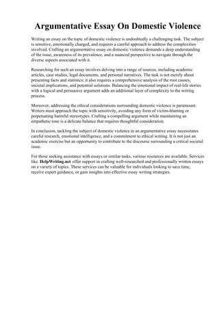 Argumentative Essay On Domestic Violence.pdf