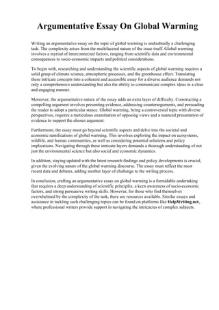 Argumentative Essay On Global Warming.pdf