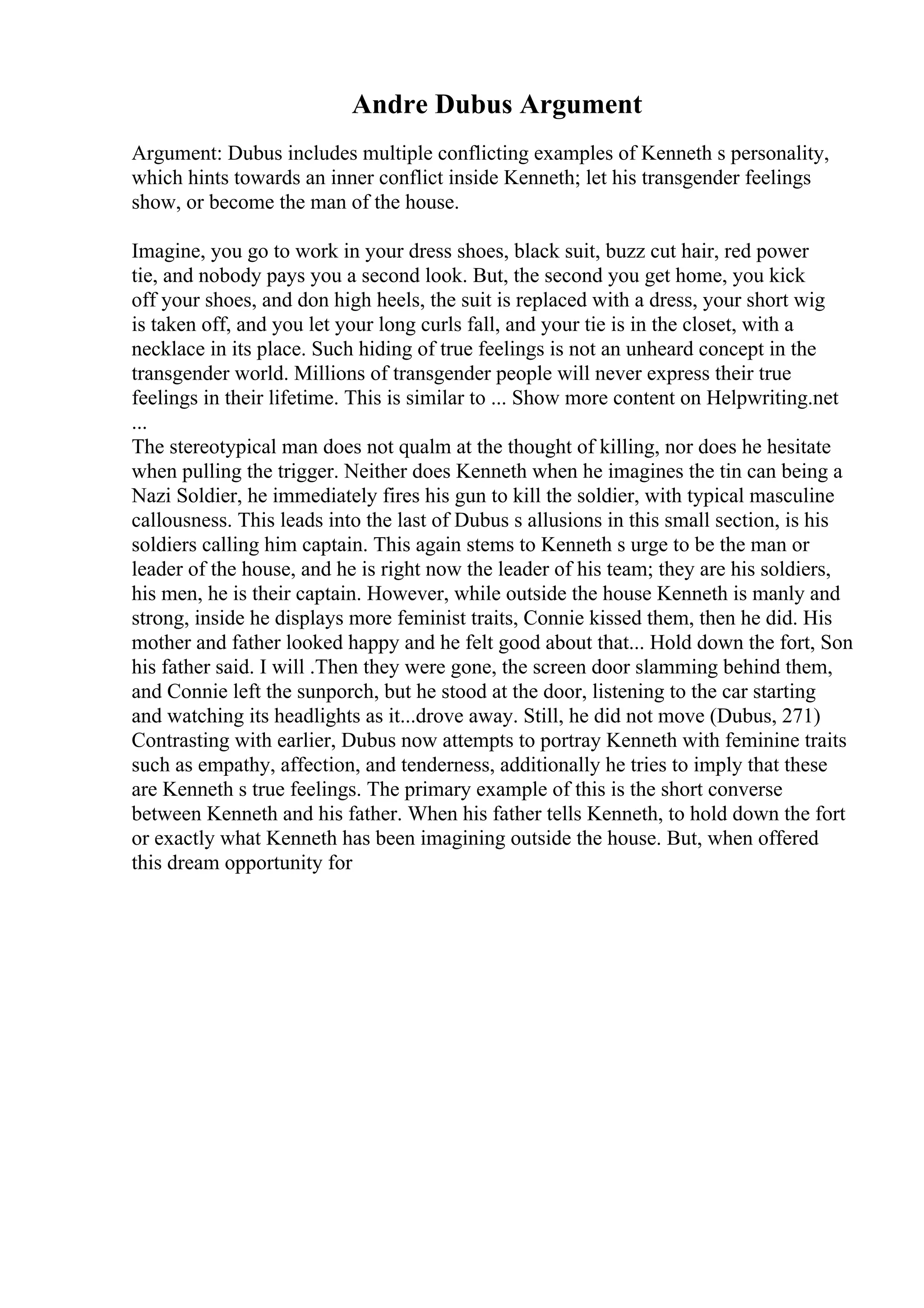 Argumentative Essay On School Uniforms | PDF