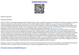 Argumentative Essay On The Movie Get Out | PPT