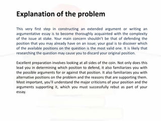 Argumentative essay outline | PPTX